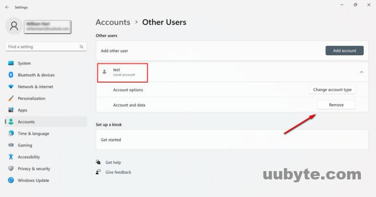 How to Remove a User Account from Windows 11