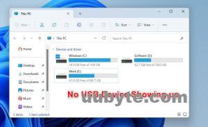 How to Fix USB Device Not Recognized or Showing up in Windows 11