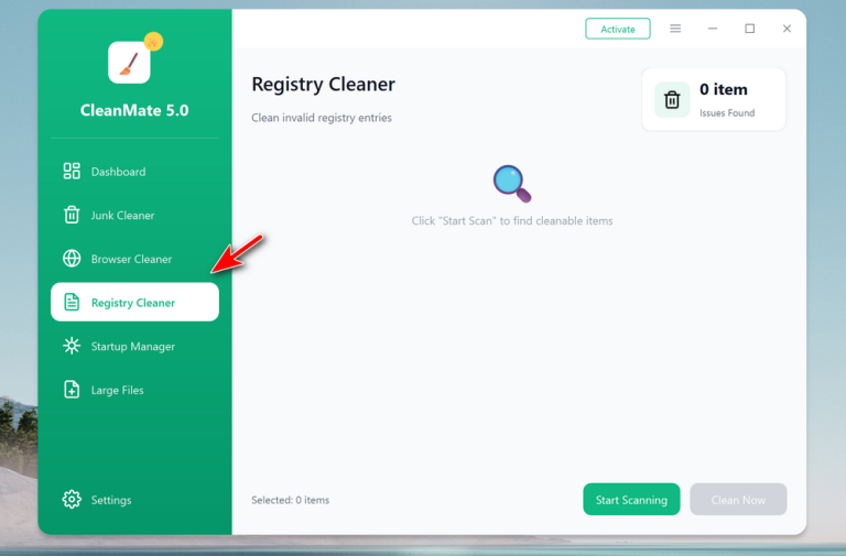 A Safe Way to Clean up Registry on Windows 11/10 with CleanMate