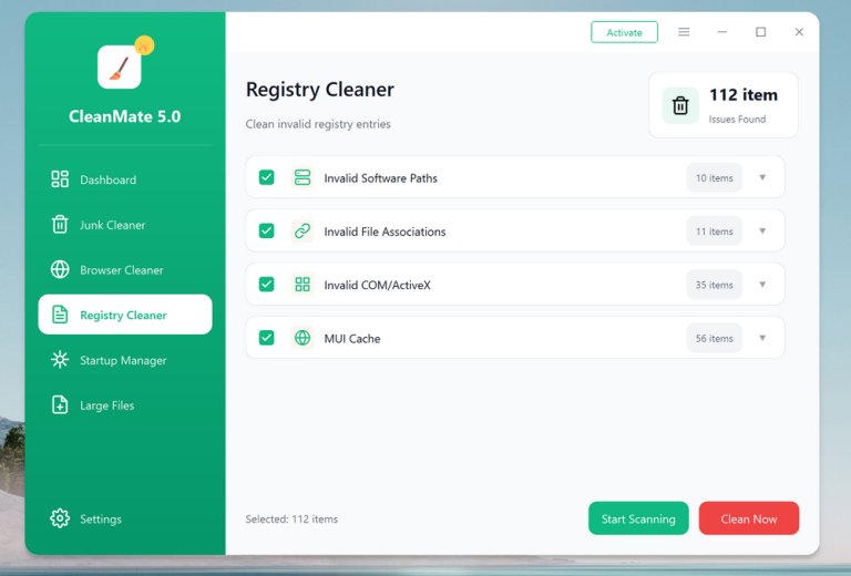 A Safe Way to Clean up Registry on Windows 11/10 with CleanMate