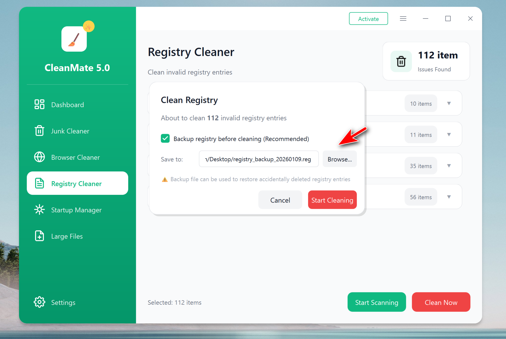 A Safe Way to Clean up Registry on Windows 11/10 with CleanMate